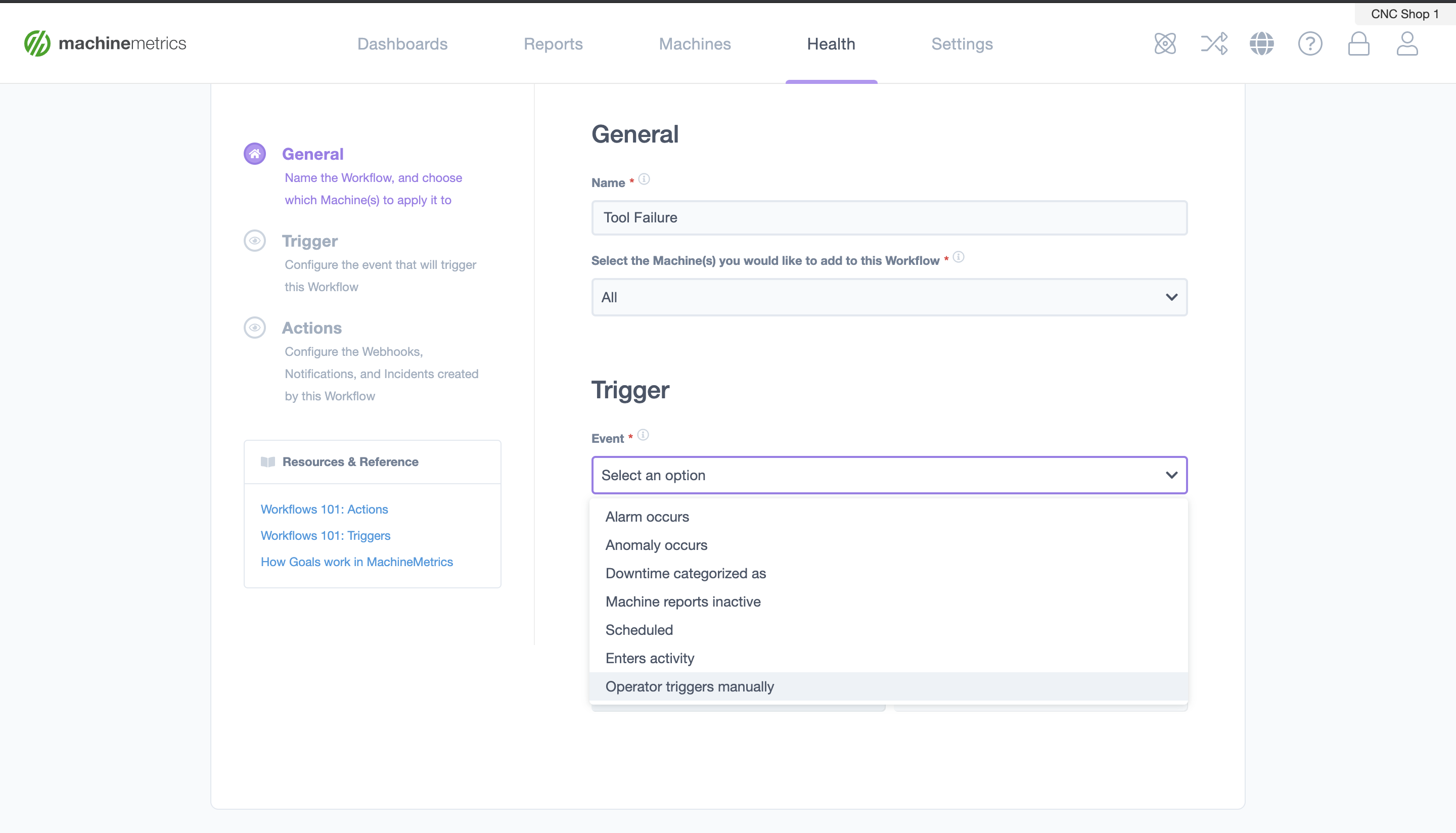 Introducing Operator Triggered Workflows Automating Communication From The Machine